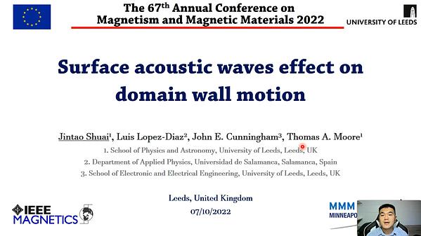 Surface Acoustic Waves Effect on Domain Wall Motion | Underline