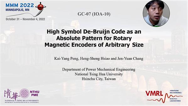 High Symbol De Bruijn Code as an Absolute Pattern for Rotary Magnetic ...
