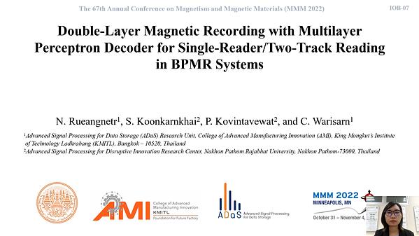 Underline | Double Layer Magnetic Recording with Multilayer Perceptron ... Underline | Double Layer Magnetic Recording with Multilayer Perceptron ...