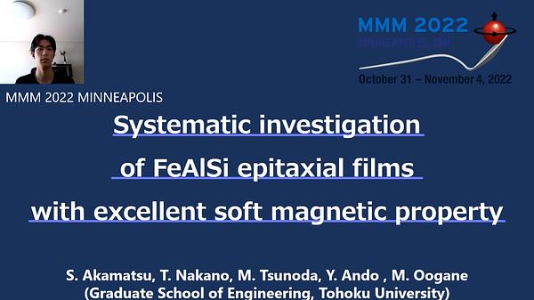 Underline | Systematic investigation of FeAlSi epitaxial films with ...