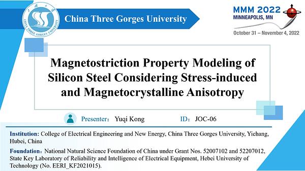 Magnetostriction Property Modeling of Silicon Steel Considering Stress ...