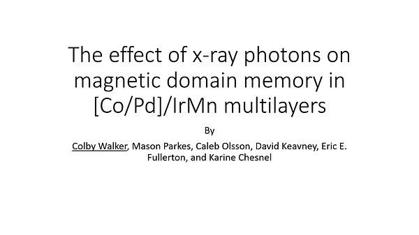 The effect of x ray illumination on magnetic domain memory in [Co/Pd ...
