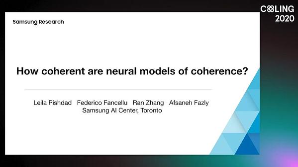 Underline | How coherent are neural models of coherence?