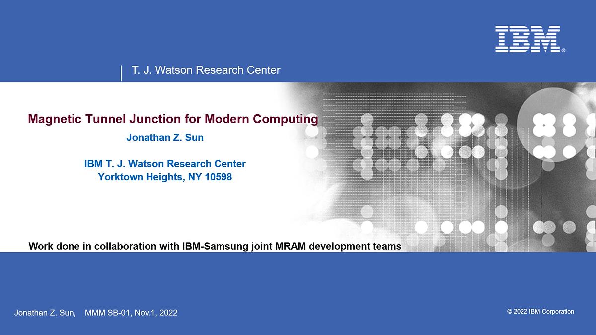 Underline | Magnetic tunnel junction in modern computing