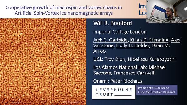 Underline | Cooperative growth of macrospin and vortex chains in ...