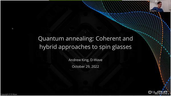 Underline | Quantum annealing: Coherent and hybrid approaches to spin ...