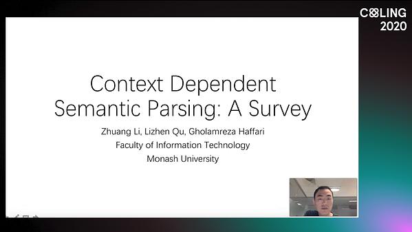 Underline | Context Dependent Semantic Parsing: A Survey