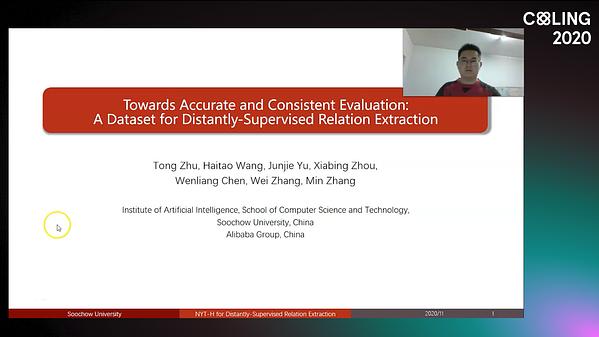 Underline Towards Accurate And Consistent Evaluation A Dataset For Distantly Supervised