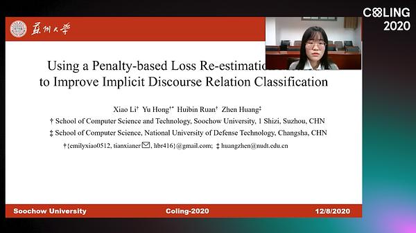 Using a Penalty-based Loss Re-estimation Method to Improve Implicit Discourse Relation ...