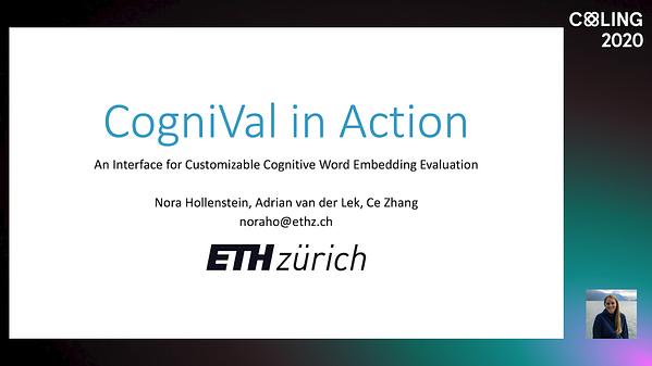 CogniVal in Action: An Interface for Customizable Cognitive Word ...