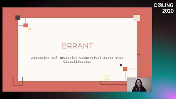 ERRANT: Assessing and Improving Grammatical Error Type Classification ...