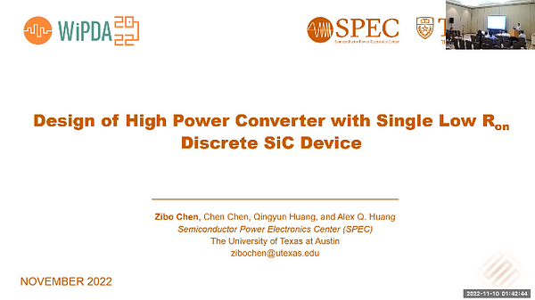 Underline | Design of High Power Converter with Single Low Ron Discrete ...
