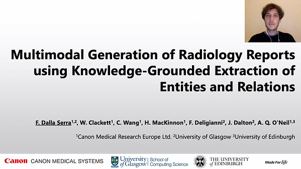 Underline | Multimodal Generation of Radiology Reports using Knowledge-Grounded Extraction of ...