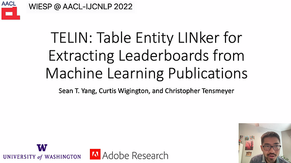 Underline | TELIN: Table Entity LINker for Extracting Leaderboards from Machine Learning ...