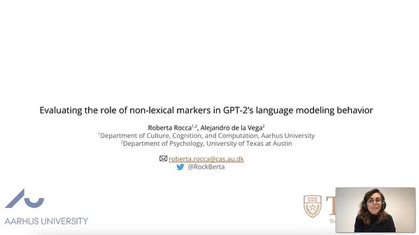 Underline | Evaluating the role of non-lexical markers in GPT-2’s language modeling behavior