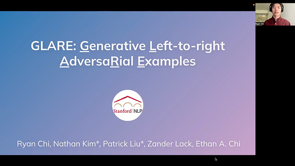 Underline | GLARE: Generative Left-to-right AdversaRial Examples