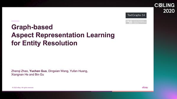 Underline | Graph-based Aspect Representation Learning for Entity ...