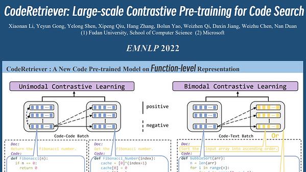 CodeRetriever: A Large Scale Contrastive Pre-Training Method for Code ...
