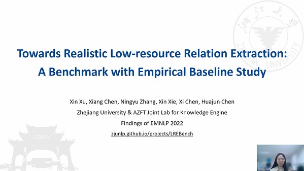 Underline | Towards Realistic Low-resource Relation Extraction: A Benchmark with Empirical ...