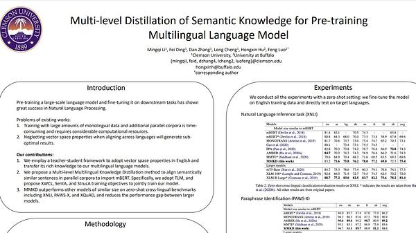 Underline | Multi-level Distillation of Semantic Knowledge for Pre-training Multilingual ...