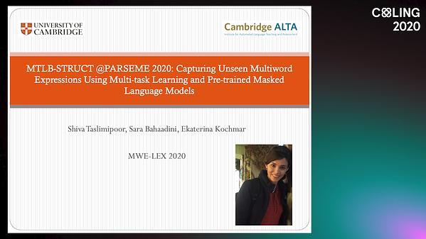 Underline Capturing Unseen Multiword Expressions Using Multi Task Learning And Pre Trained