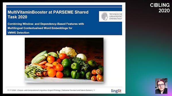 Underline | MultiVitaminBooster at PARSEME Shared Task 2020 Underline | MultiVitaminBooster at PARSEME Shared Task 2020