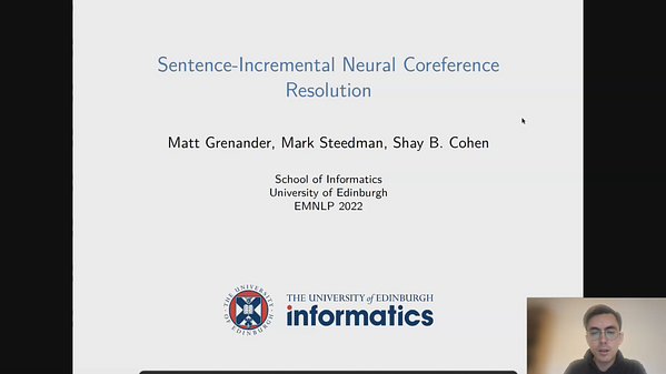 Underline | Sentence-Incremental Neural Coreference Resolution