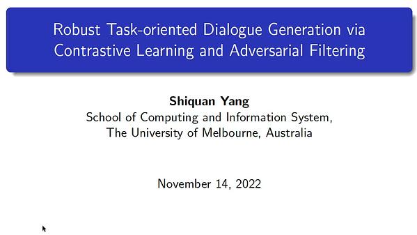 Underline | Robust Task-Oriented Dialogue Generation with Contrastive Pre-training and ...