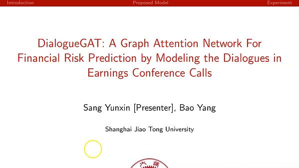 Underline | DialogueGAT: A Graph Attention Network for Financial Risk Prediction by Modeling the ...