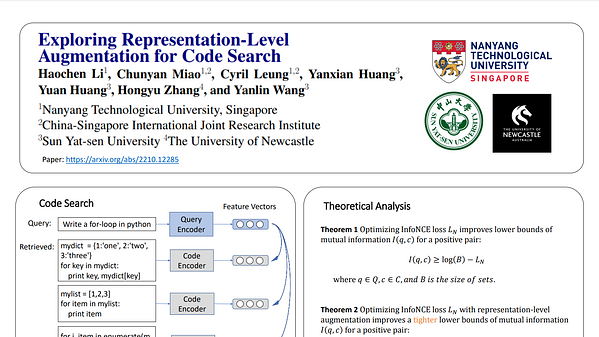 Underline | Exploring Representation-level Augmentation for Code Search