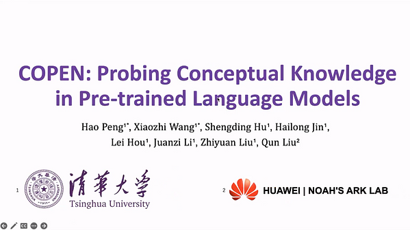 Underline | COPEN: Probing Conceptual Knowledge in Pre-trained Language Models