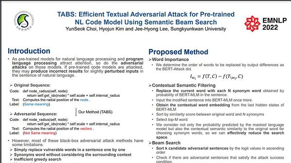 Underline | TABS: Efficient Textual Adversarial Attack for Pre-trained NL Code Model Using ...