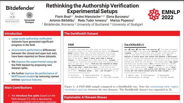 Underline | Rethinking the Authorship Verification Experimental Setups Underline | Rethinking the Authorship Verification Experimental Setups