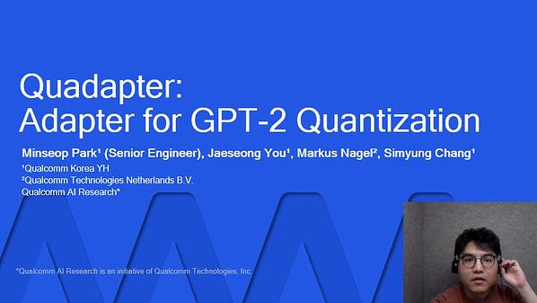 Underline | Quadapter: Adapter for GPT-2 Quantization Underline | Quadapter: Adapter for GPT-2 Quantization