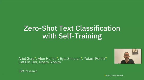 Underline | Zero-Shot Text Classification with Self-Training