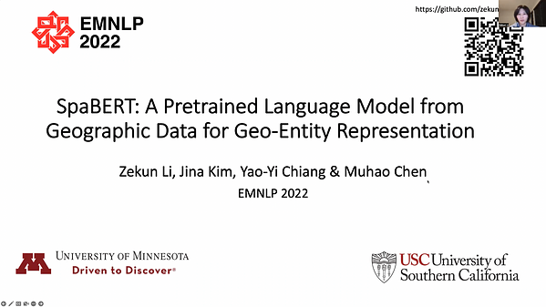 Underline | SpaBERT: A Pretrained Language Model from Geographic Data for Geo-Entity Representation