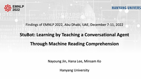 Underline | StuBot: Learning by Teaching a Conversational Agent Through Machine Reading ...