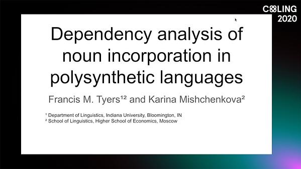 Underline | Dependency analysis of noun incorporation in polysynthetic ...