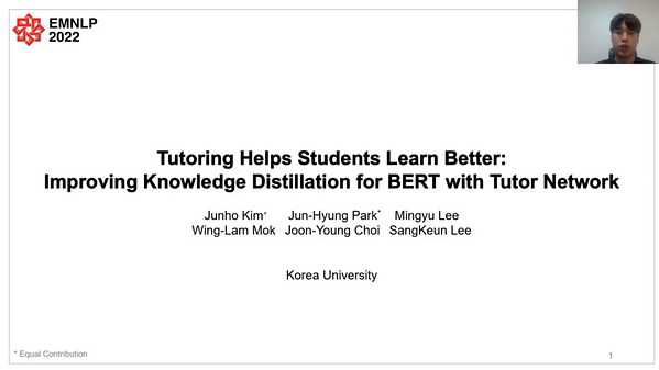 Underline | Tutoring Helps Students Learn Better: Improving Knowledge Distillation for BERT with ...
