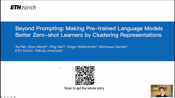 Underline | Beyond prompting: Making Pre-trained Language Models Better Zero-shot Learners by ...