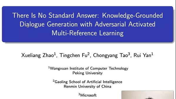 Underline There Is No Standard Answer Knowledge Grounded Dialogue Generation With Adversarial