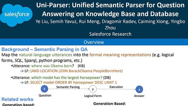 Underline Uni Parser Unified Semantic Parser For Question Answering On Knowledge Base And