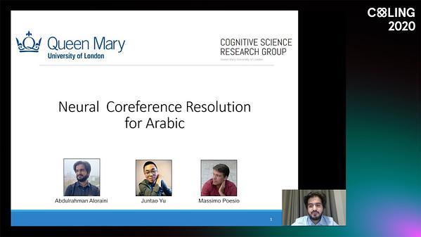 Underline | Neural Coreference Resolution for Arabic