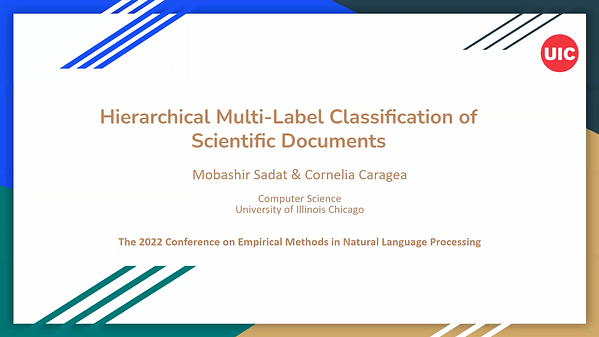 Underline | Hierarchical Multi-Label Classification of Scientific Documents Underline | Hierarchical Multi-Label Classification of Scientific Documents