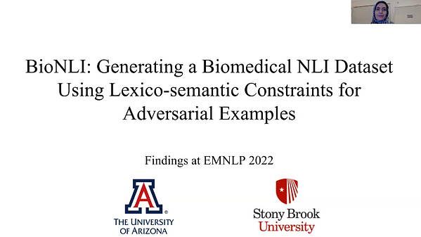 Underline | BioNLI: Generating a Biomedical NLI Dataset Using Lexico-semantic Constraints for ...