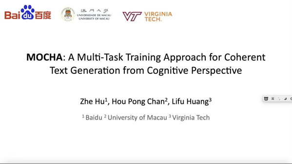 Underline | MOCHA: A Multi-Task Training Approach for Coherent Text Generation from Cognitive ...