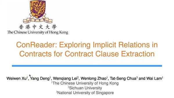 ConReader: Exploring Implicit Relations in Contracts for Contract ...