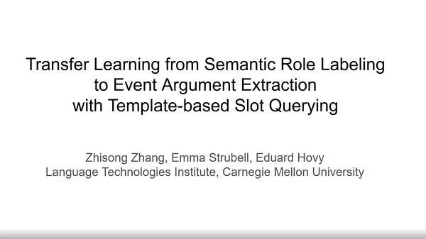 Underline | Transfer Learning from Semantic Role Labeling to Event ... Underline | Transfer Learning from Semantic Role Labeling to Event ...