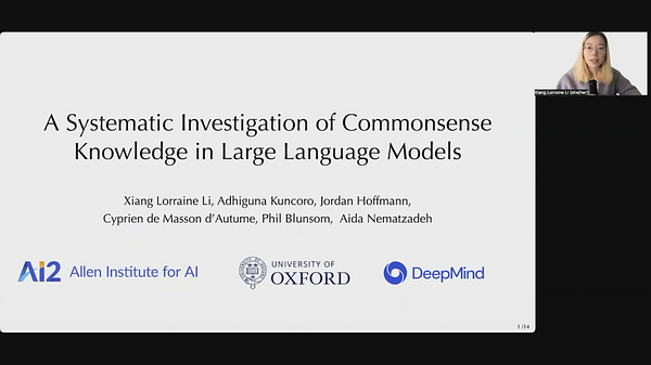 Underline | A Systematic Investigation of Commonsense Knowledge in Large Language Models
