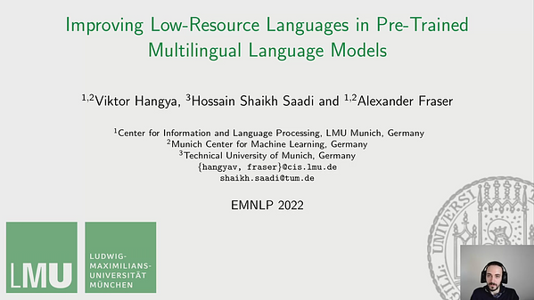 Improving Low-Resource Languages in Pre-Trained Multilingual Language Models | Underline